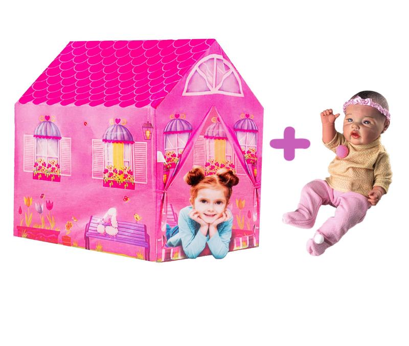 Kit Brinquedos P/ Meninas 6 7 8 9 10 Anos Barraca c/ Boneca - DM Toys e ...