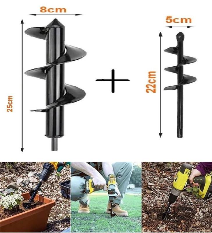 Kit Brocas Solo Para Furadeira Jardim Horta Mudas 2 pçs - Angry Bee ...