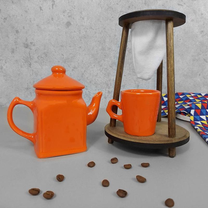 Kit Bule Café Individual Provençal Laranja - Ordalha - Chá e Café ...