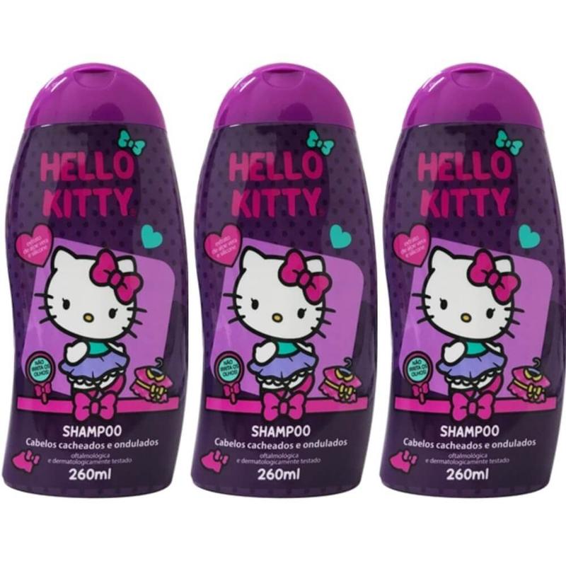 Kit C/03 Betulla Hello Kitty Cacheados/Ondulados Shampoo 260ml ...