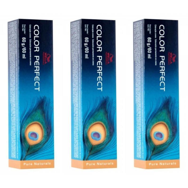 Kit C/03 Color Perfect ColoraÇÃO 7.37 Louro MÉDio Dourado Marrom ...