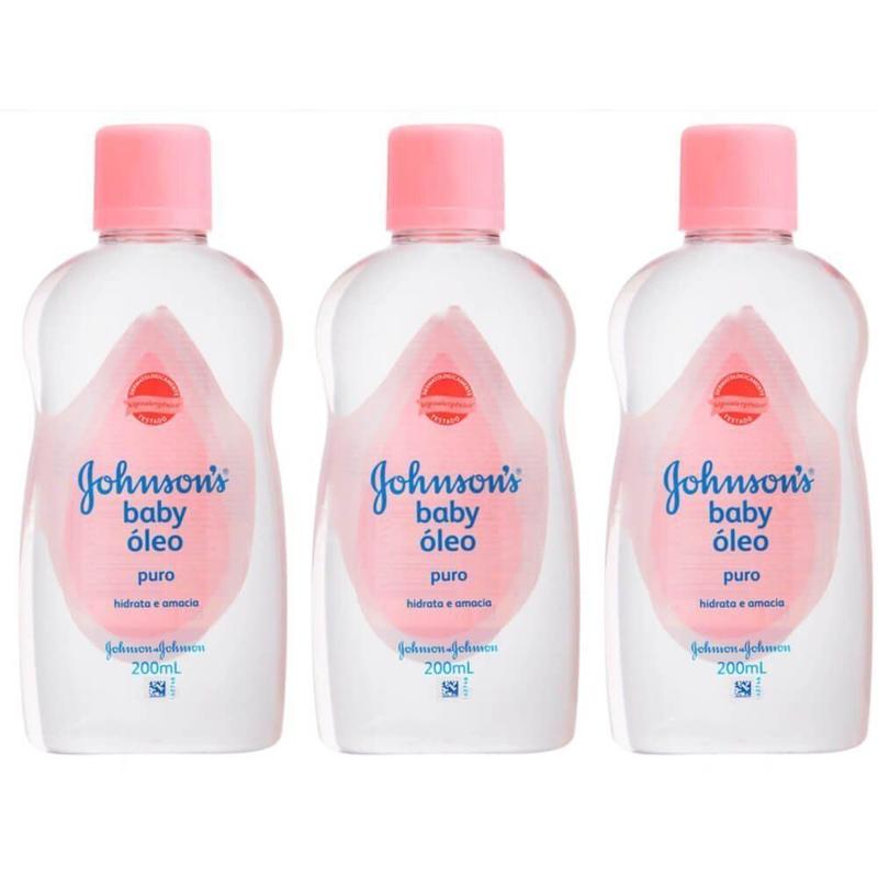 Kit C/03 Johnsons Baby ÓLeo Infantil 200ml - Óleo Corporal - Magazine Luiza