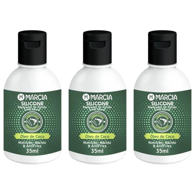 Kit C/03 MÁRcia ÓLeo De Coco Reparador De Pontas 35ml - Produtos ...