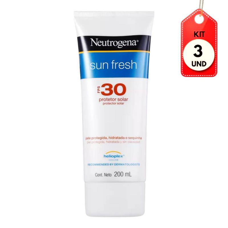 Kit C/03 Neutrogena Protetor Solar Fps30 200ml - Protetor Solar Facial ...