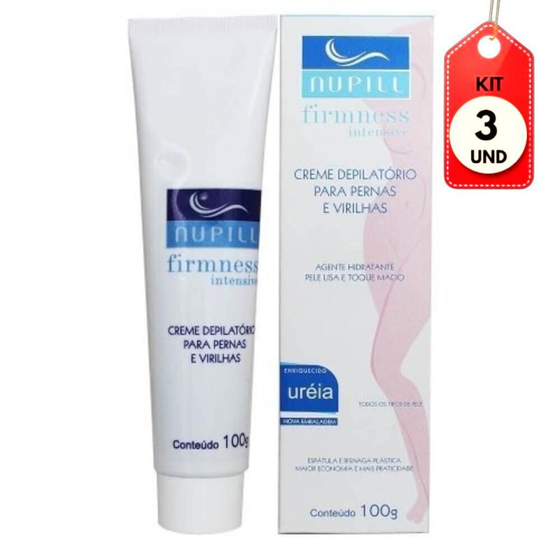Kit C/03 Nupill Creme Depilatório P/ Pernas e Virilhas 100g - Creme ...