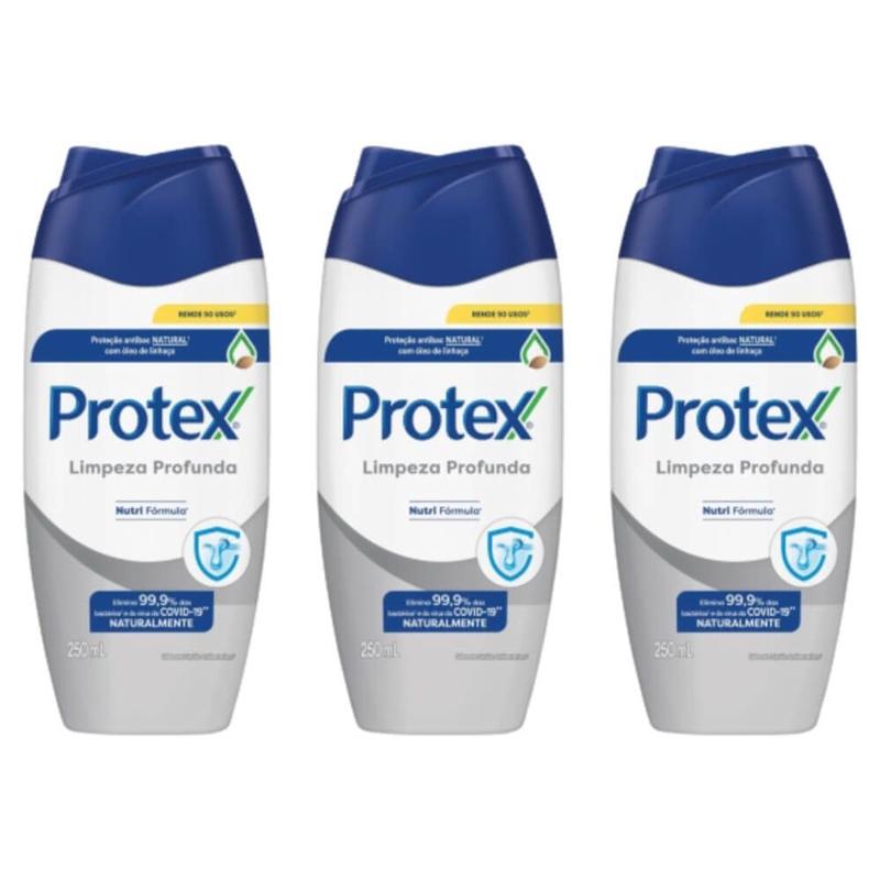 Kit C/03 Protex Limpeza Profunda Sabonete Líquido 250ml - Sabonete - Magazine Luiza