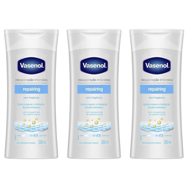 Kit C/03 Vasenol Reparador Loção Hidratante 200ml - Cuidados com o ...
