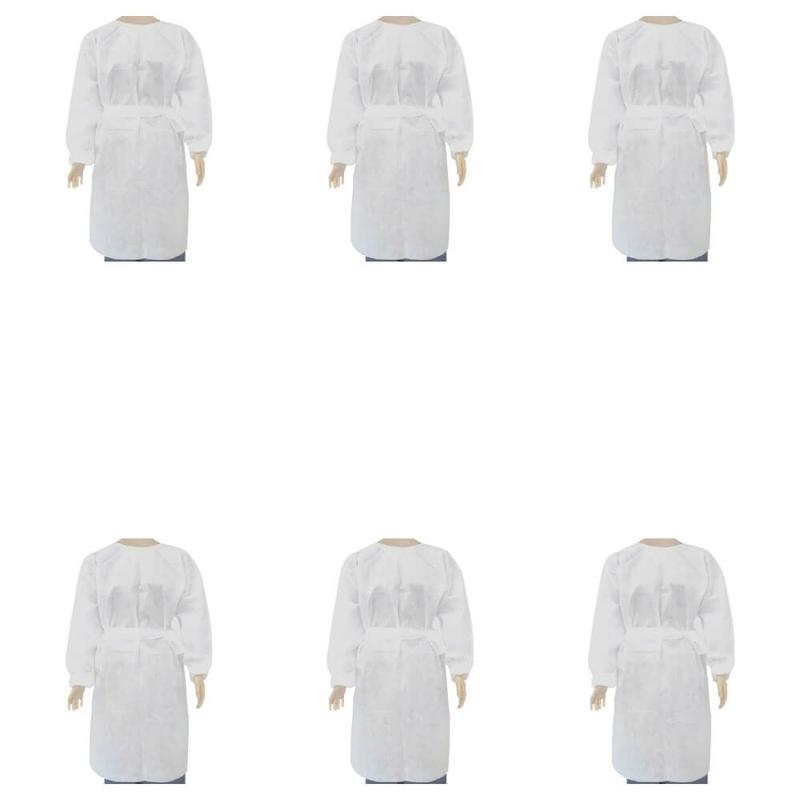 Kit C/06 Best Fabril Pp30 Avental C/ Manga Longa C/10 - Avental - Magazine Luiza