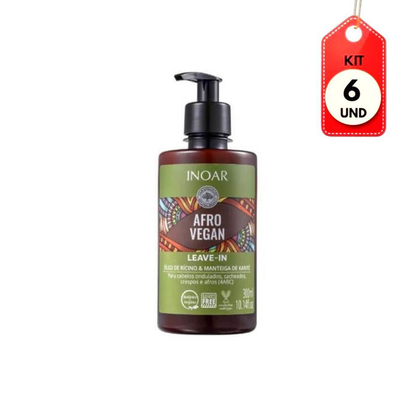 Kit C/06 Inoar Afro Vegan Leave In 300ml - Leave in Capilar - Magazine ...