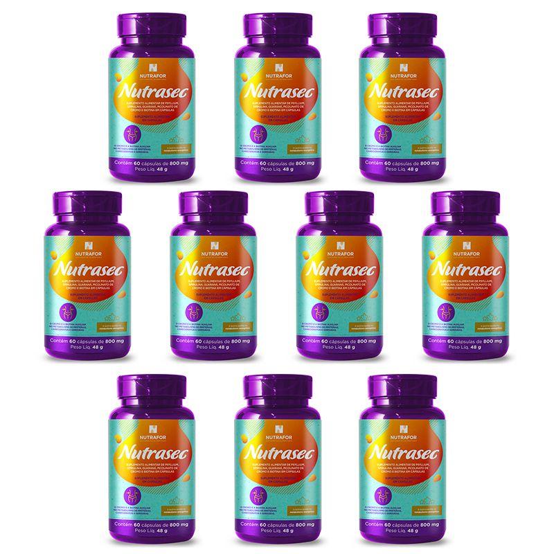KIT C/ 10 NUTRASEC - 60 Cápsulas 800mg NUTRAFOR - Fitoterápicos e ...