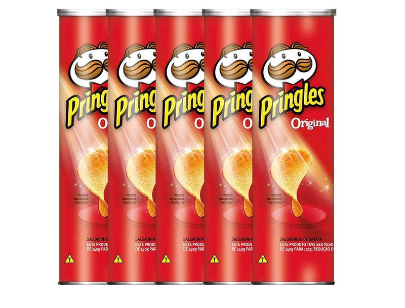 Kit c/ 10 unidades de Batata Pringles original 114 g - Pringles ...