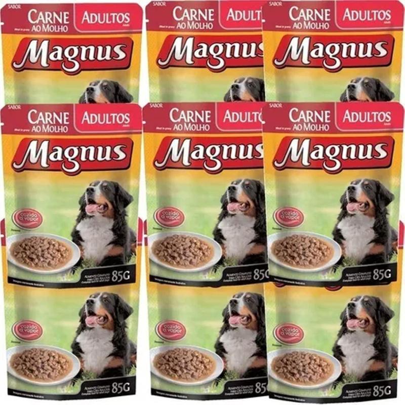 Kit C/ 10 Unidades Sachês Magnus 85 G - Outros Pets - Magazine Luiza