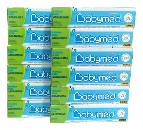 Kit c/ 12 babymed azul pda 45g - 3M - Creme/ Pomada para Assadura ...