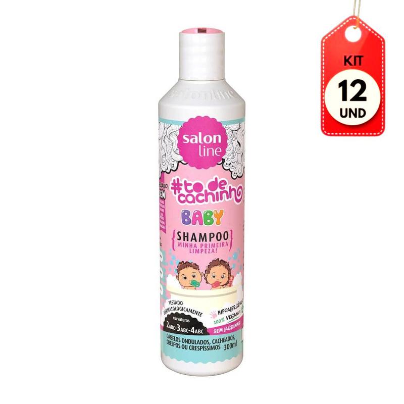 Kit C/12 Salon Line Baby Shampoo Infantil Todos Cabelos 300ml - Shampoo ...