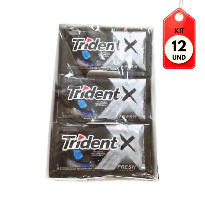 Kit C/12 Trident Fresh Intense Chiclete Caixa C/21 - Chicletes e Gomas ...