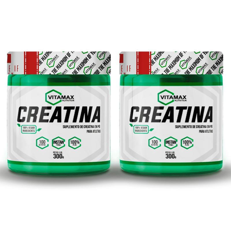 Kit c/2 Creatina 300g Vitamax Nutrition - Creatina - Magazine Luiza
