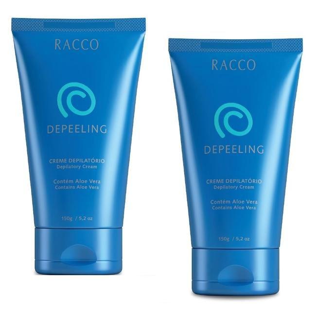 Kit c/2 Creme Depilatorio Depeeling com Aloe Vera Racco 150g - Creme Depilatório - Magazine Luiza