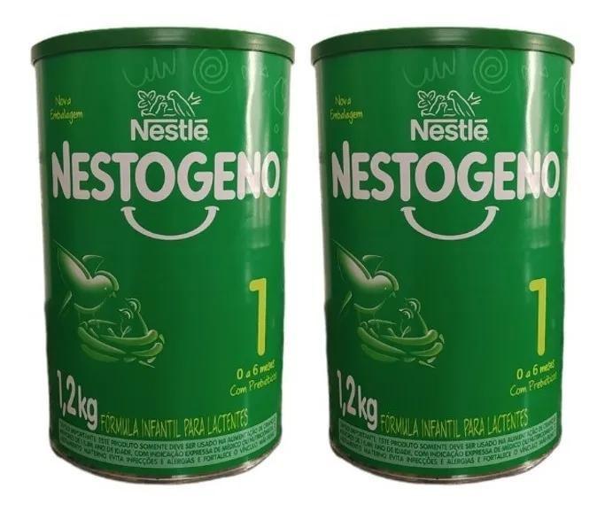 Kit C/2 Fórmula Infantil Em Pó Nestlé Nestogeno 1 Lata 1.2kg - NESTLE - Fórmula Infantil ...
