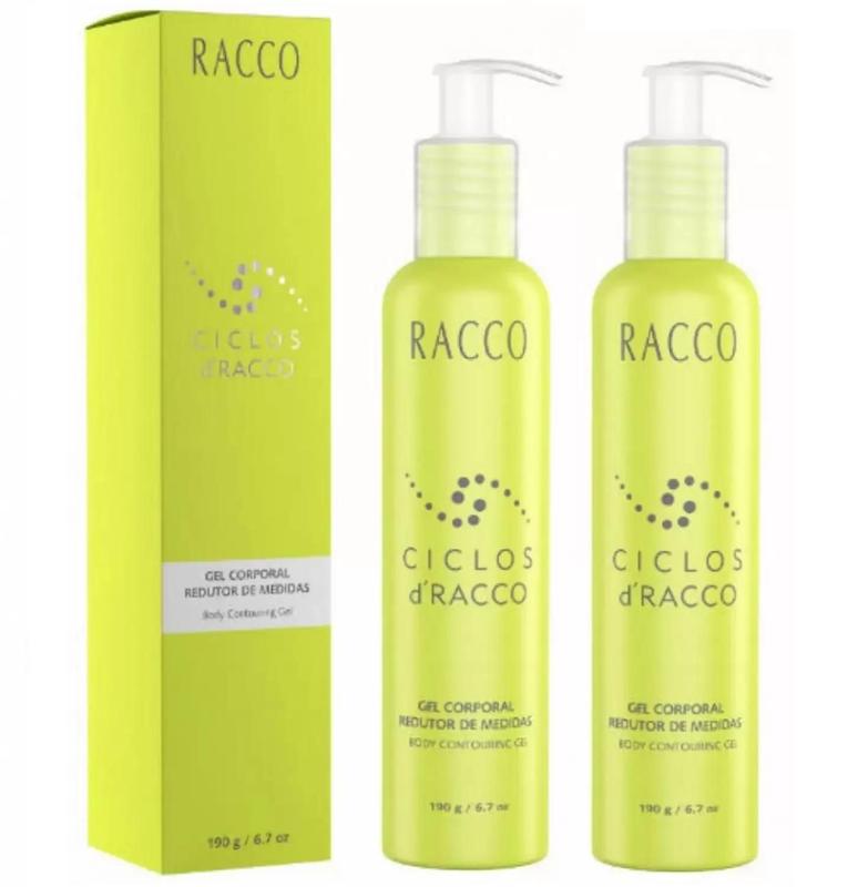 Kit c/ 2 Gel Corporal Redutor de Medidas Ciclos Racco 190g - Redutor de ...