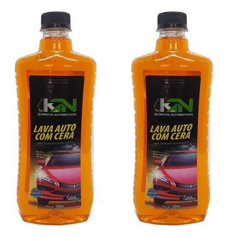 KIT C/ 2 Lava Auto com Cera KN 500 ml - Cera Automotiva - Magazine Luiza