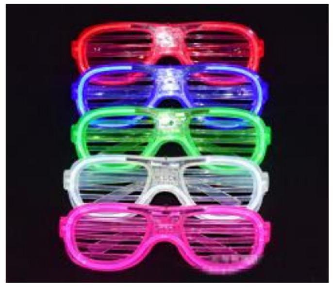Kit C/ 2 Óculos Led Neon Luminoso Festas Baladas Rave - CM Presentes e ...