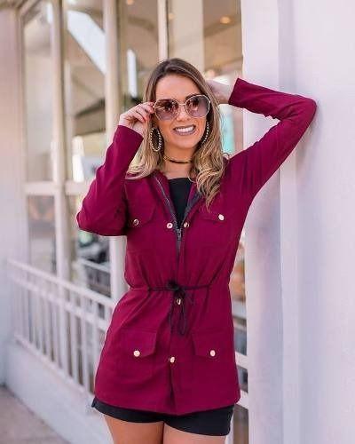 Kit C/2 Parka Casaco Sobre Tudo Estiloso Moda Feminina 2019 - Yasmim ...