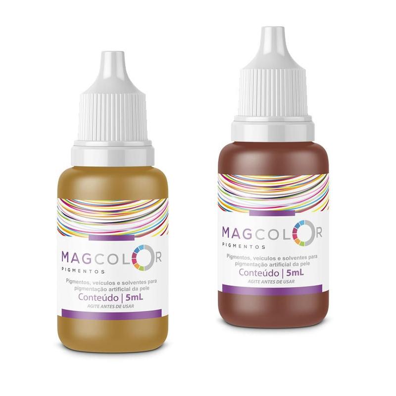Kit c/ 2 Pigmento Mag Color 5ml Castanho - Escolha a Cor - Mag Estética ...