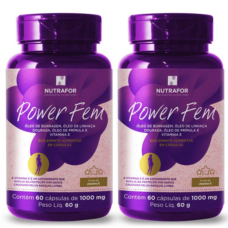 KIT C/ 2 POWER FEM - 60 Cápsulas 1000mg NUTRAFOR - Fitoterápicos e ...