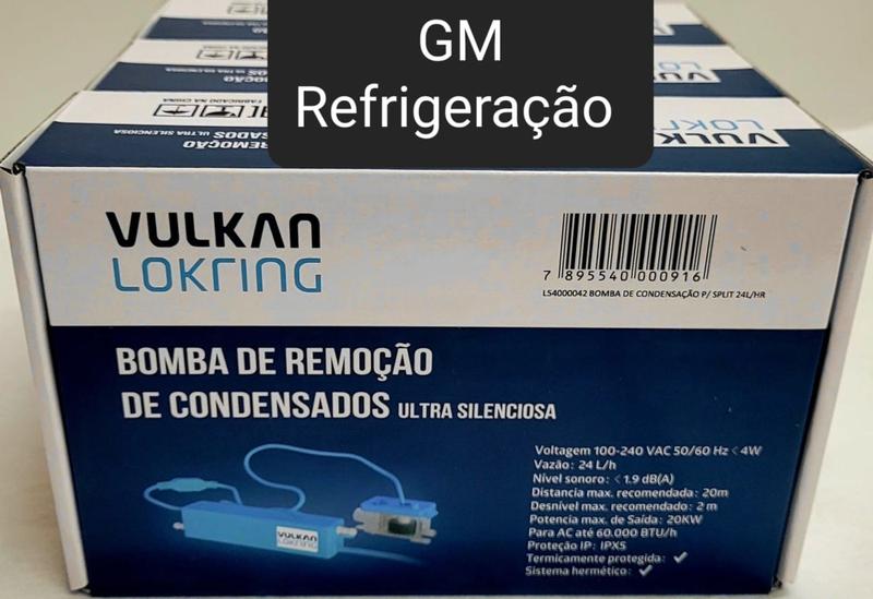 KIT C/3 BOMBAS DE DRENO VULKAN 7K à 60K BTUS 24L/H - Peças e Acessórios ...