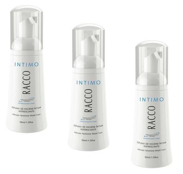 Kit c/ 3 Espuma de Higiene Intima Refrescante Racco 50ml - Sabonete ...