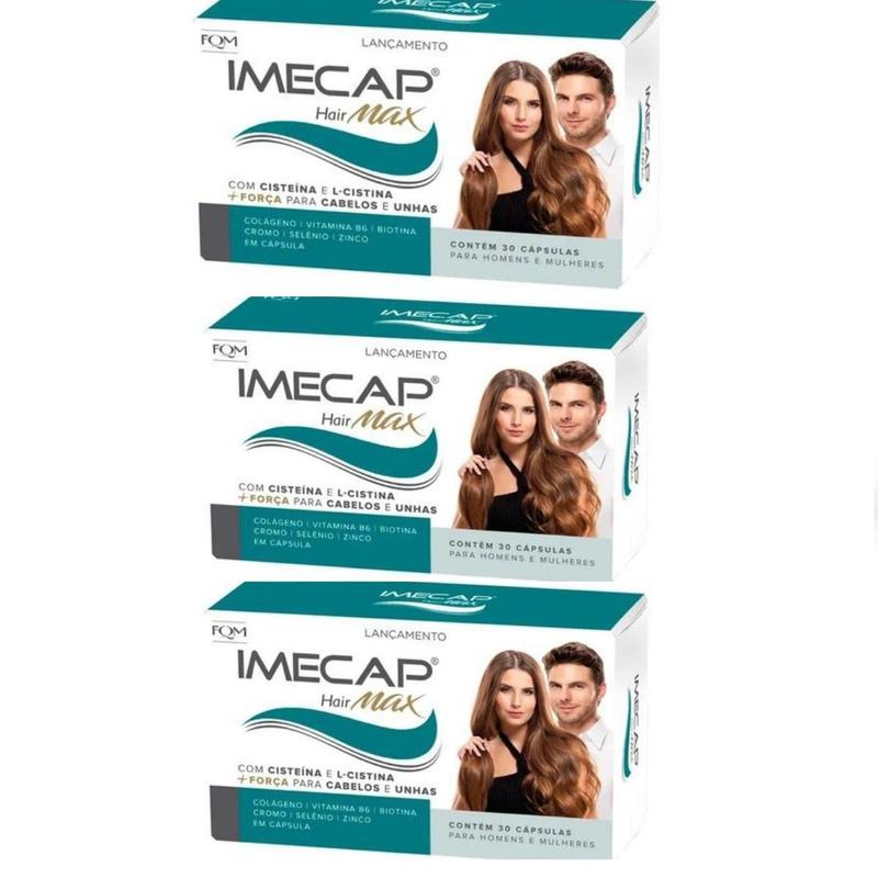 Kit c/3 imecap hair max 30 cápsulas - Nutricosméticos - Magazine Luiza