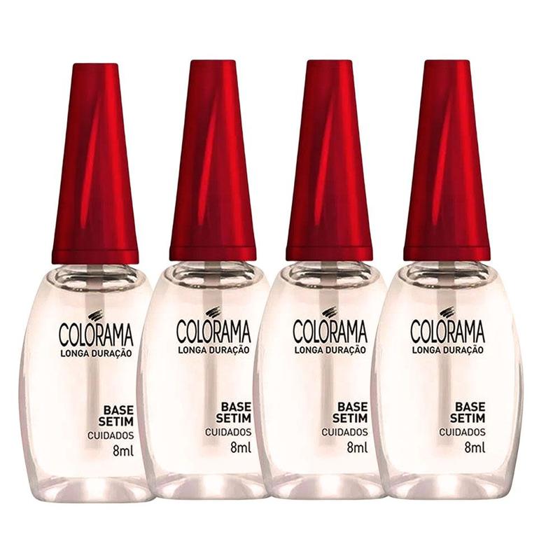 Kit C/4 Base Setim Colorama - 8ml - Base de Unhas - Magazine Luiza
