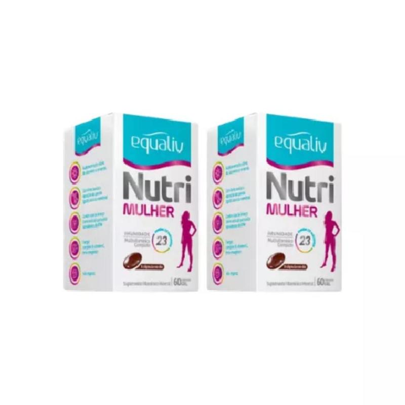 Kit C2 Suplemento Vitamínico Nutri Mulher C60 caps Equaliv - Equaliv ...