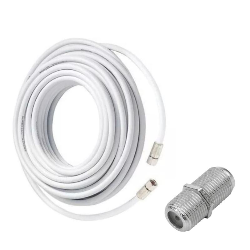 Kit Cabo Coaxial Rg6 15 Metros + Emenda Simples - Luminar Marília ...