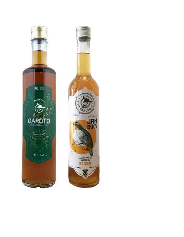 Kit Cachaça De Jambu Tradicional + Jambu com Bacuri 500ml cd - Meu ...