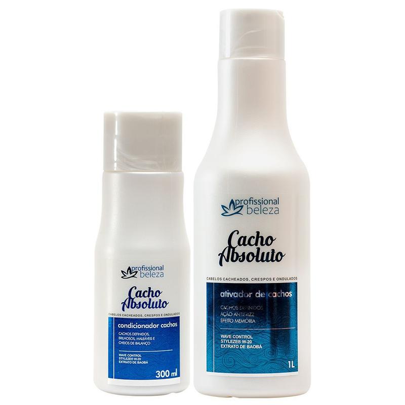 Kit Cacheadas Cacho Absoluto Condicionador 300ml + Ativador 1000ml ...