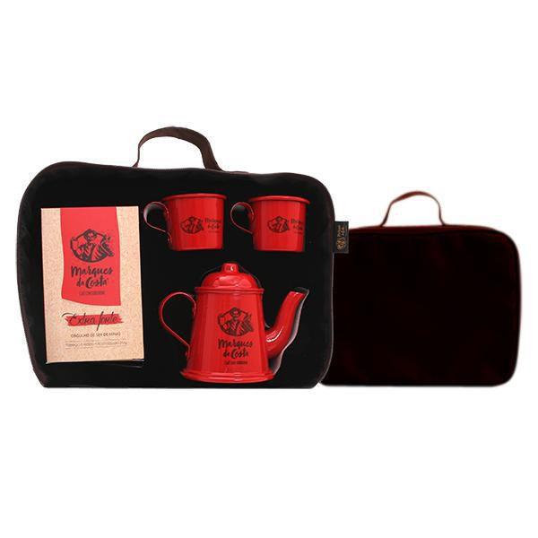 Kit Café Extra Forte Marques Da Costa 250g + Xícaras + Bule - Café ...