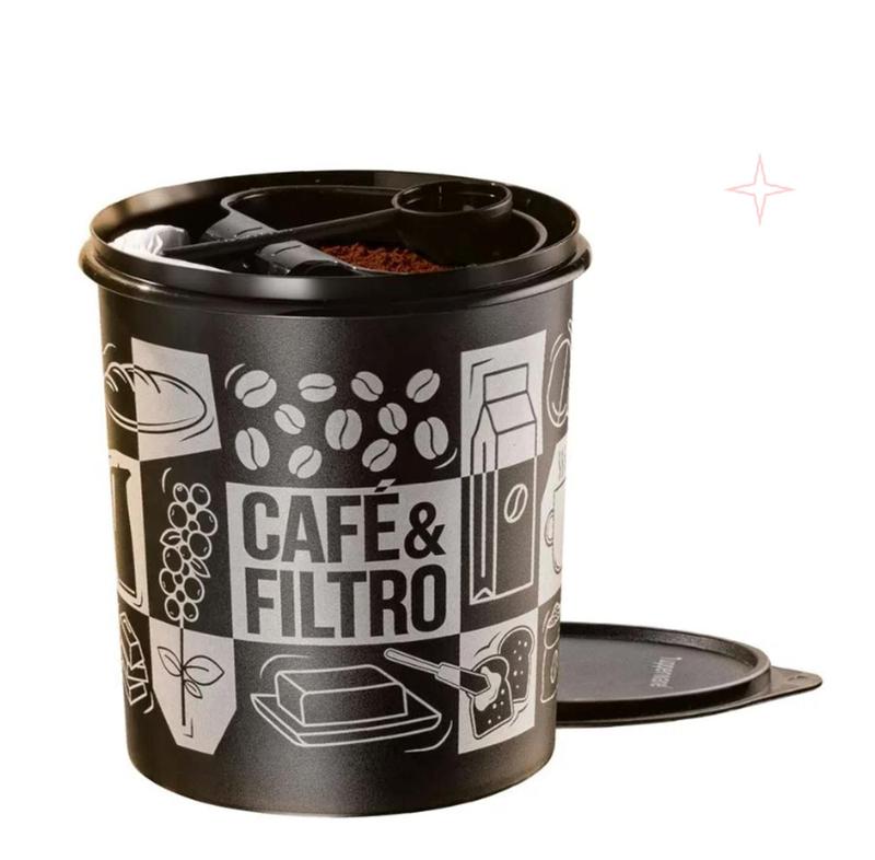 Kit Caixa Para Café e Porta Filtro Conjugados Prático Fácil de Usar ...