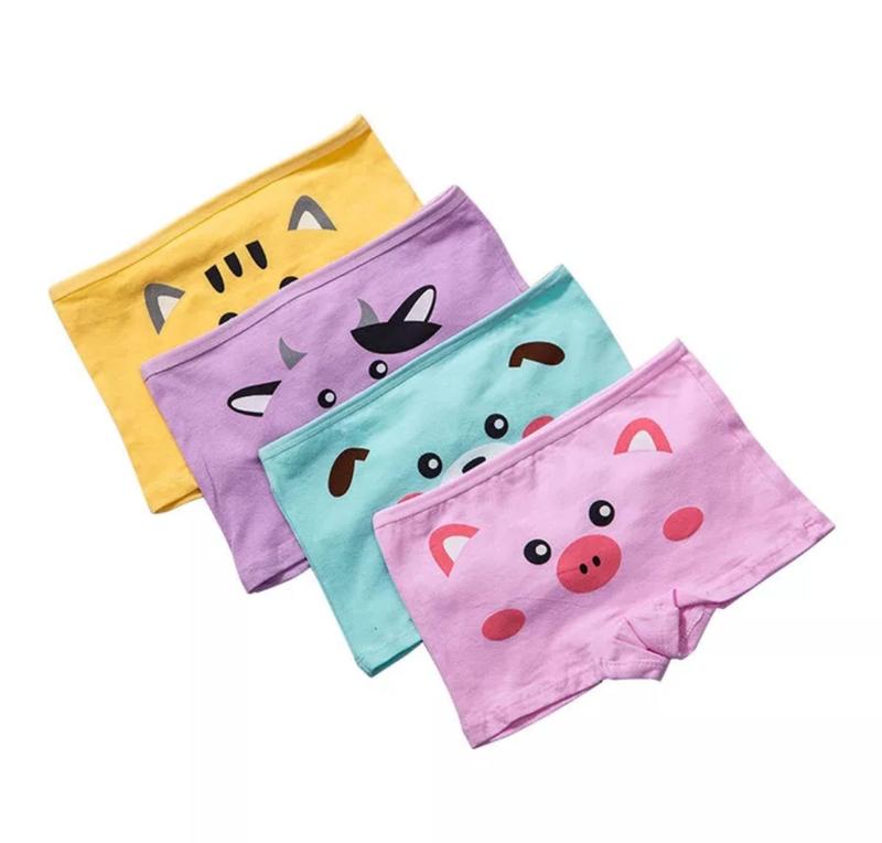 Kit Calcinha Infantil Boxer Shortinho Box (92% Algodão 8% Elastano ...