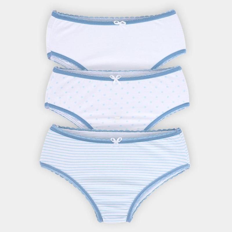 Kit Calcinha Infantil Lupo Lobinha Básica 3 Peças - Calcinha Infantil ...