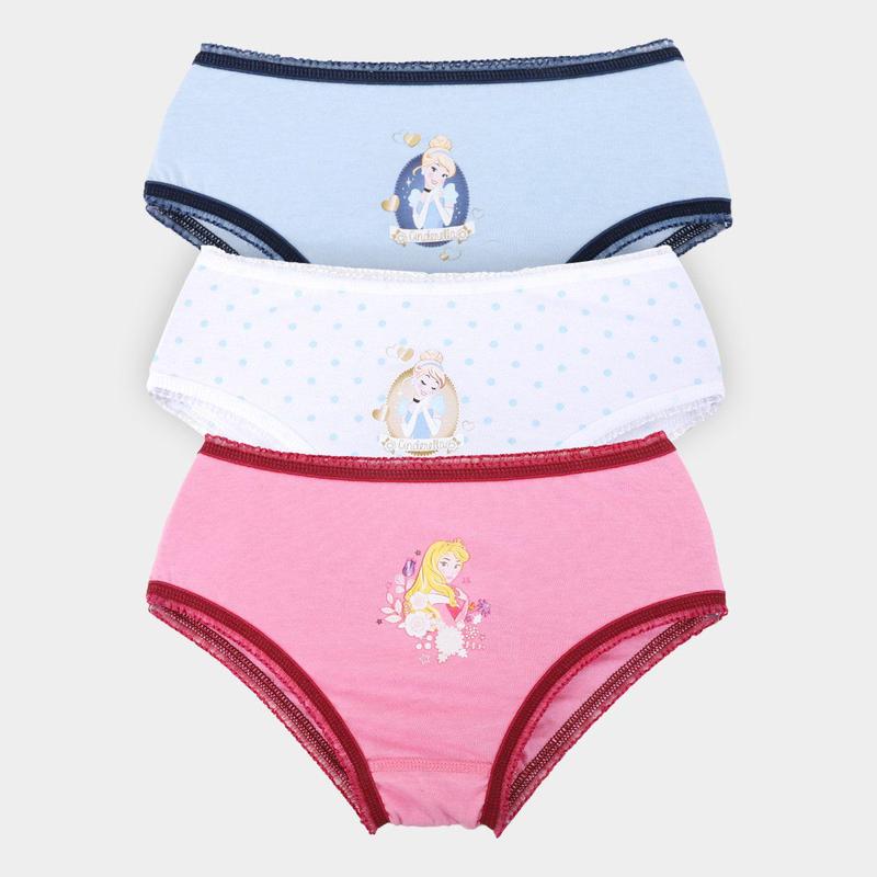 Kit Calcinha Infantil Lupo Princesas Disney 3 Peças - Calcinha Infantil ...