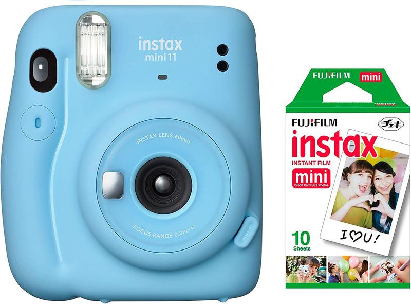 Kit Câmera Instantâne Fujifilm Instax Mini + 10 Filmes Azul - Câmeras ...