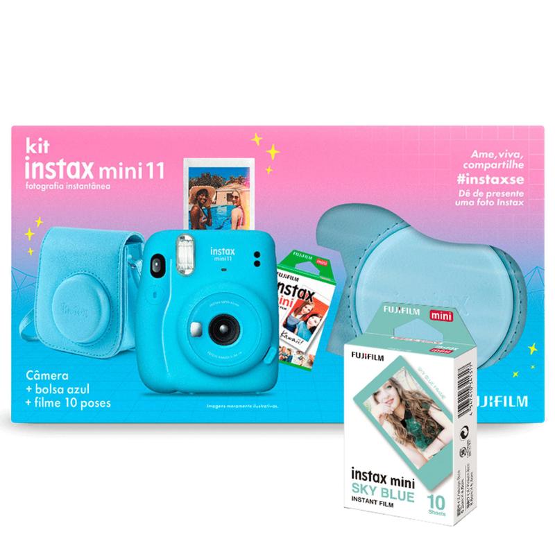Kit Câmera Polaroid Instax Mini 11 Fujifilm + 10 Filmes tradicional ...