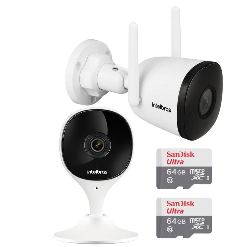 Kit Cameras Intelbras Wi-fi Interna IMX C + Externa IM5 SC - Câmera ...