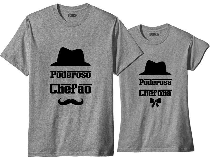 Kit Camiseta Para Casal Namorados Poderoso Chefão E Chefona - LOJA ...
