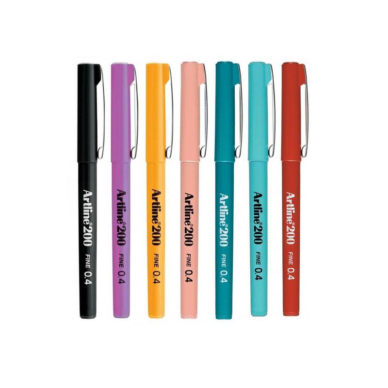 Kit Caneta Com 7 Cores Hidrográfica Ek-200 Artline - Caneta - Magazine ...