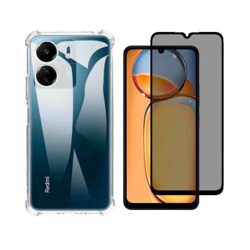 Kit Capa Anti Impacto e Película Privacidade Compatível Com Redmi 13c ...