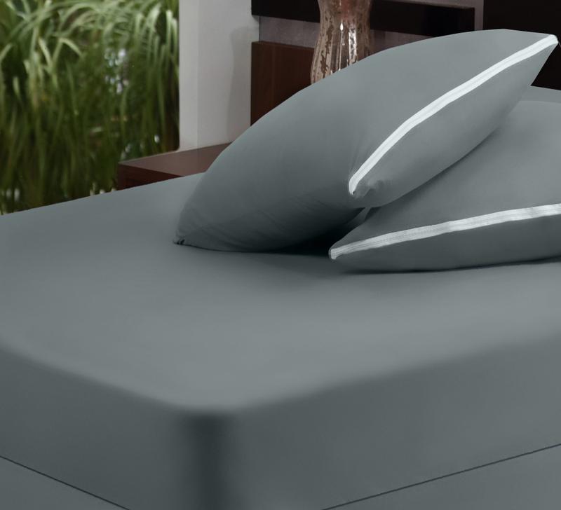 Kit Capa De Colchão Solteiro 20 Cm E 1 Capa Travesseiro Malha 100% ...