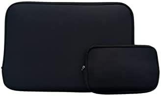 Kit Capa de Neroprene Protetora Para Notebook Preto e Estojo para Cabos ...