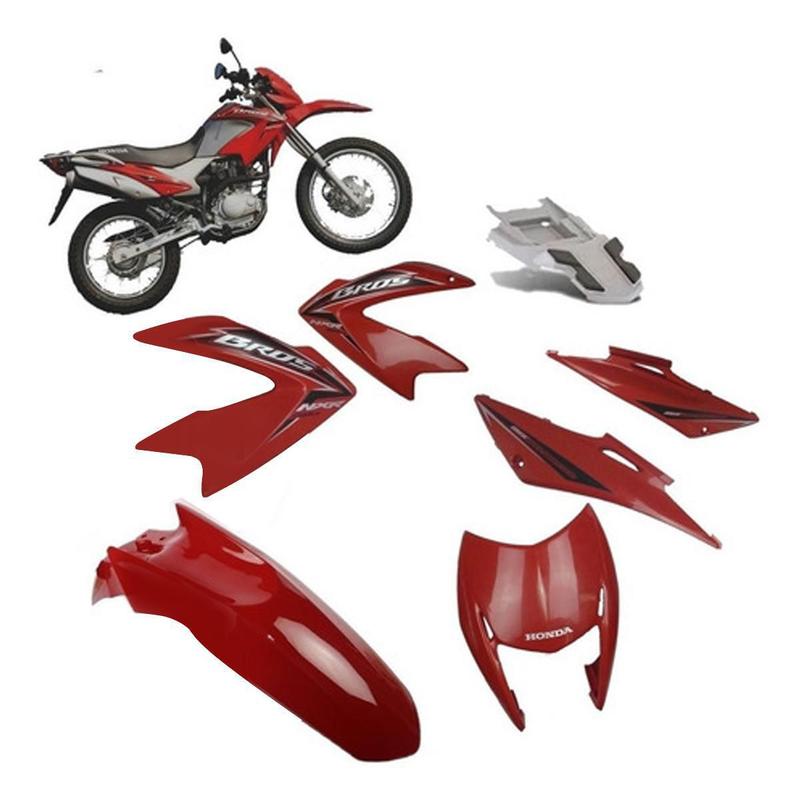 Kit Carenagem Nxr 150 Bros 2011 Esd Vermelha Com Adesivo - Pro Tork ...